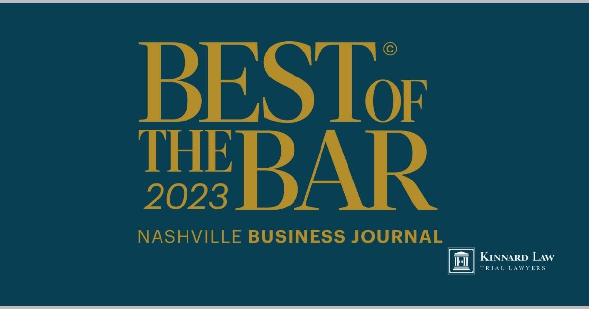 Randy Kinnard Selected as 2023 Best of the Bar Winner By Nashville ...