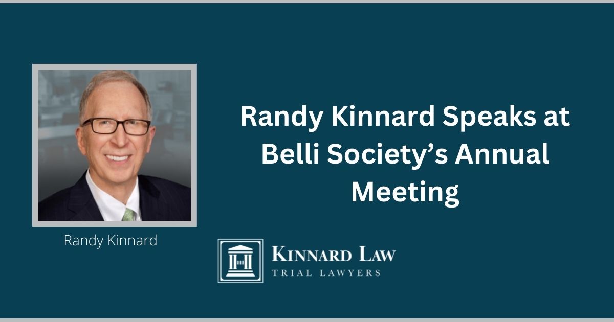 Randy Kinnard Speaks at Belli Society’s Annual Meeting